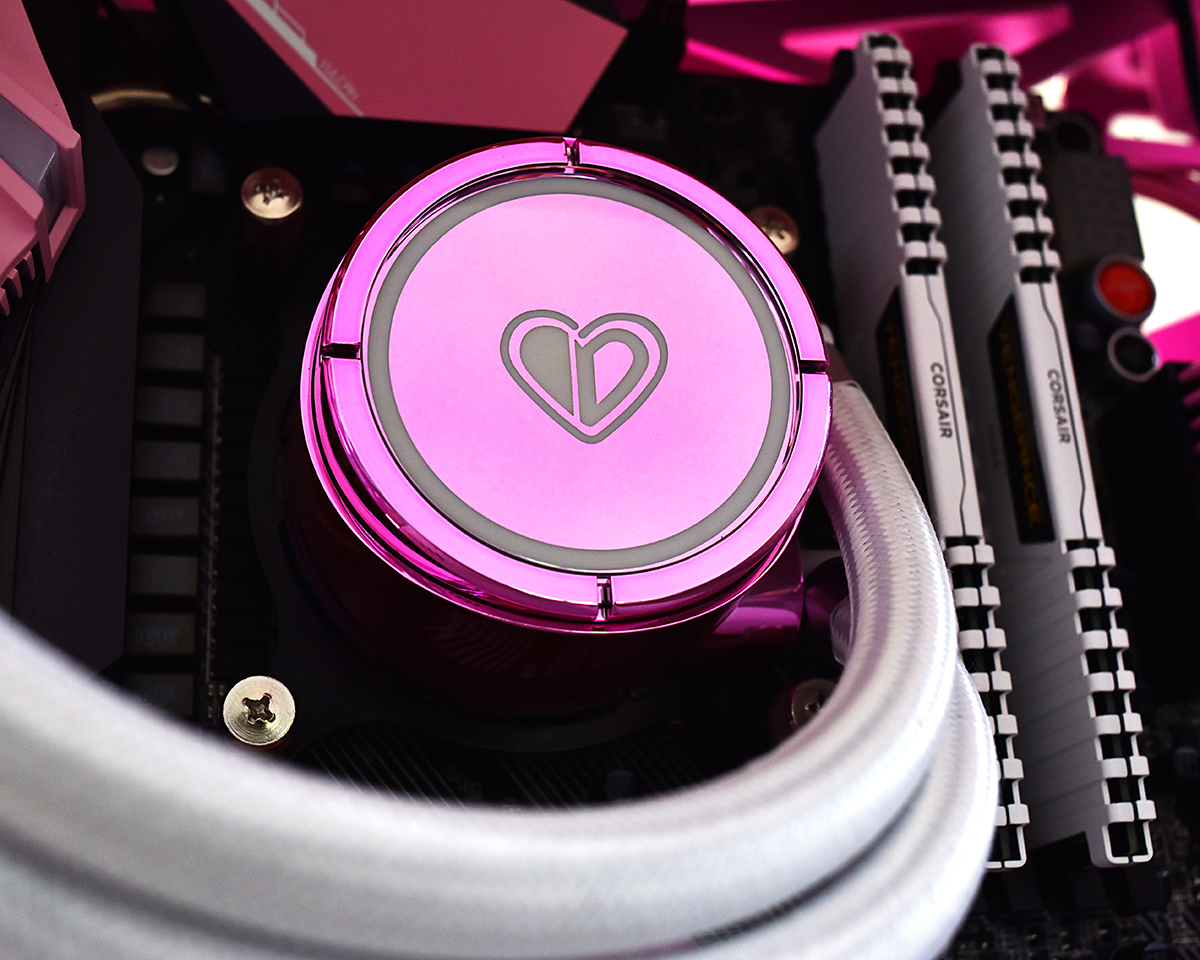 ID-COOLING PinkFlow 240 ARGB 4Pin PWM 240mm Pembe Sıvı İşlemci Soğutucu ...