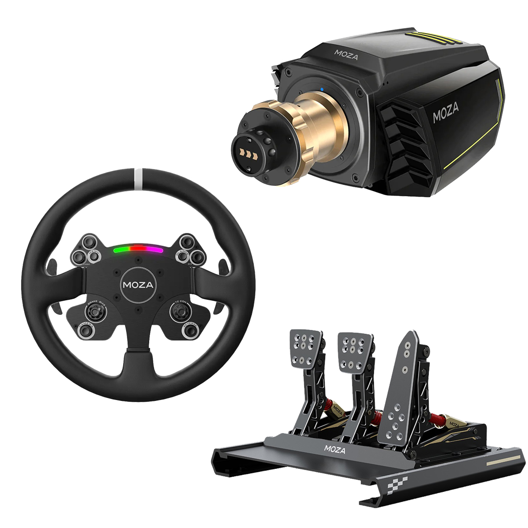 Moza Racing R16 GT Yarış Direksiyonu Seti (DD R16 Black & CS Wheel ...