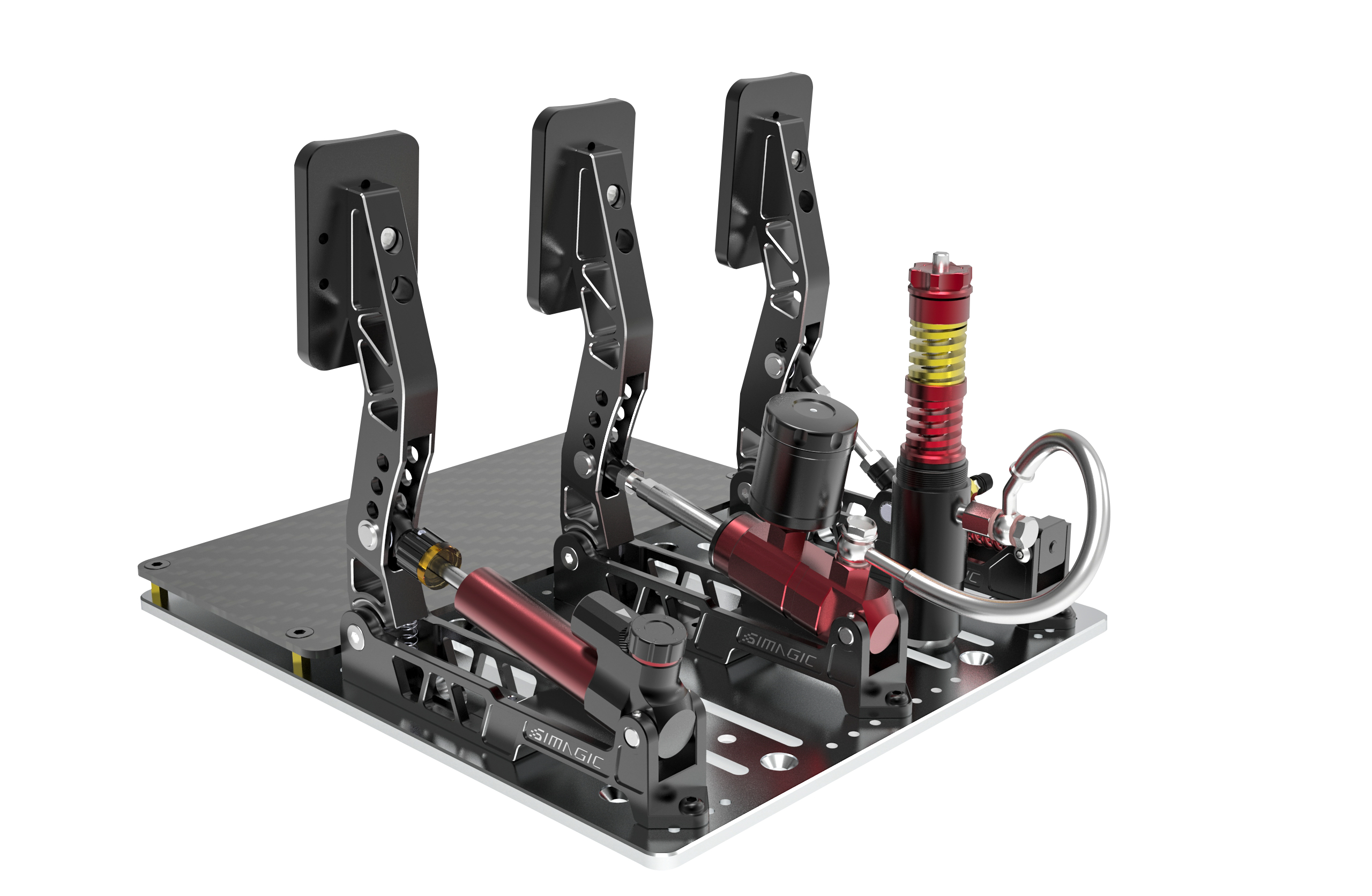 Simagic P2000 Crimson Edition Hydraulic 3'lü pedal Seti 200kg Loadcell ...